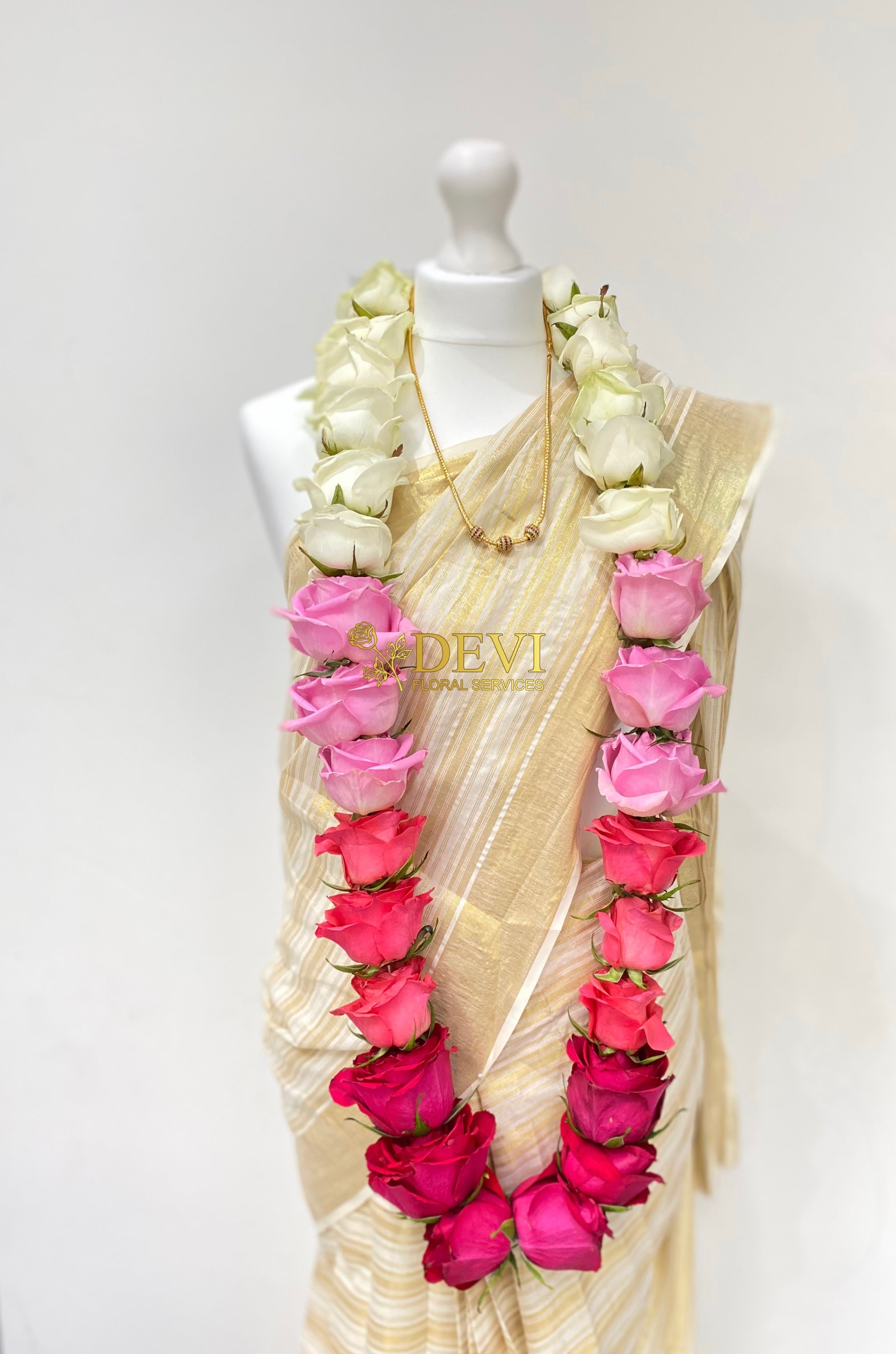 Pretty In Pink Garland , all pink wedding garlands, wedding garlands ...