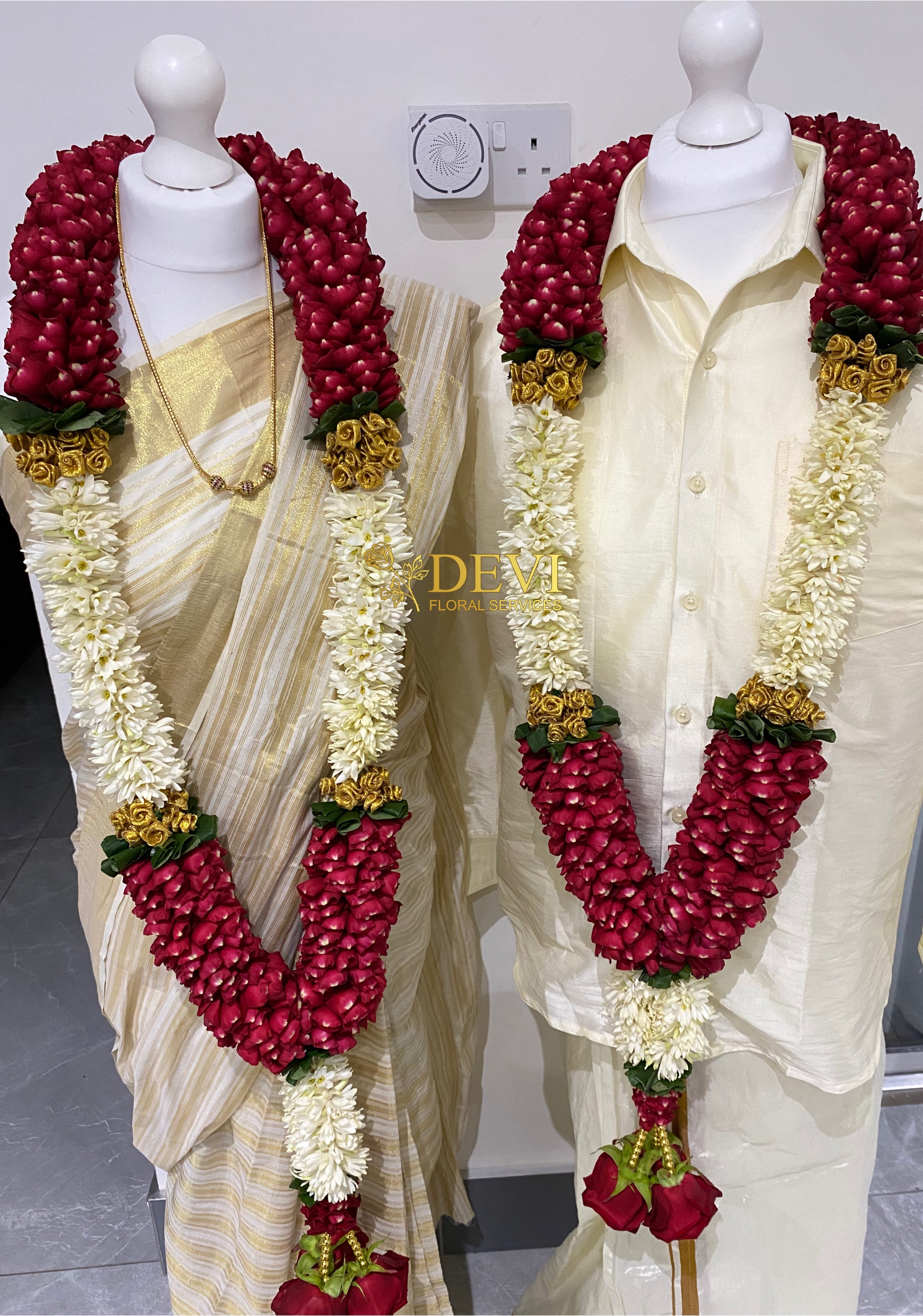 Devi Flowers - Traditional Hindu Wedding Garlands, Rose petal garlands ...